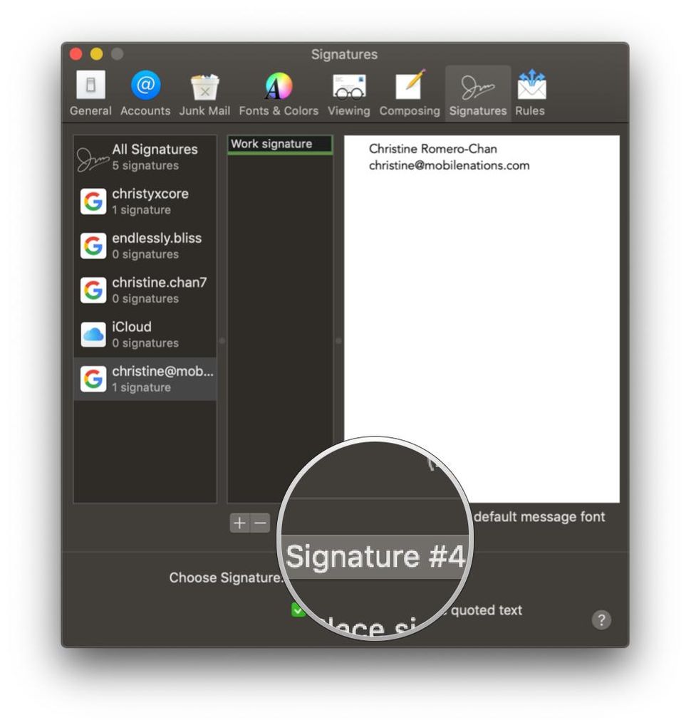 How to set up custom email signatures in the Mail app on Mac | iMore