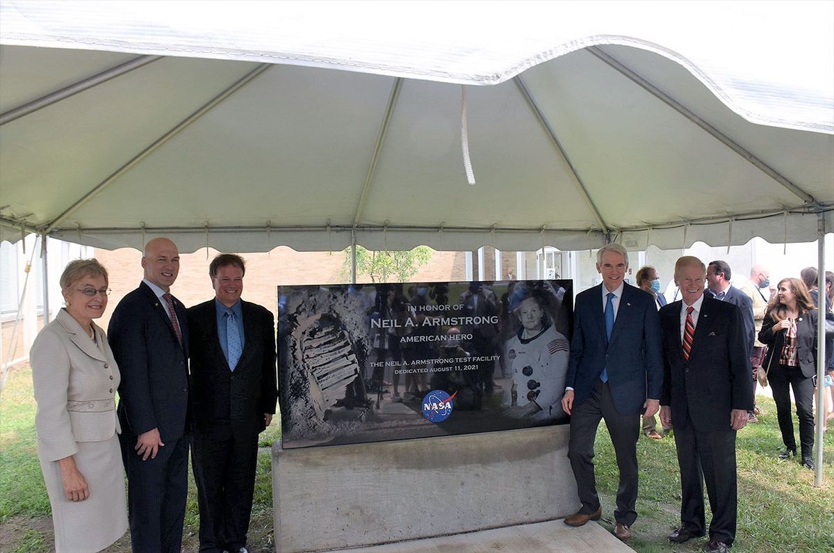 NASA dedicates Ohio test facility for first moonwalker Neil Armstrong ...