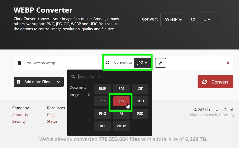 How to convert WEBP to JPEG or PNG | Tom's Guide