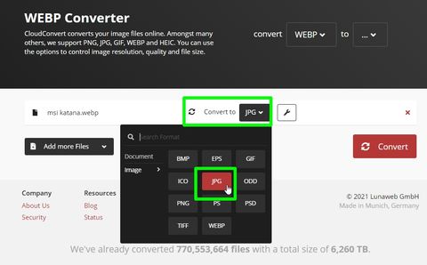 How to convert WEBP to JPEG or PNG | Tom's Guide