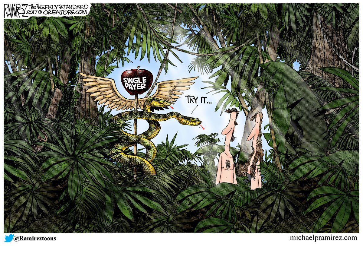 Political Cartoon U.S Single-payer health care bill | The Week