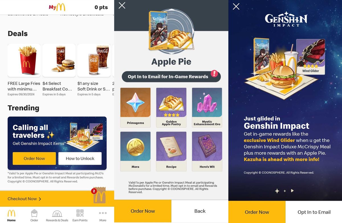 Genshin Impact McDonald's collab explained – How to get the exclusive Primogems, glider, and ...