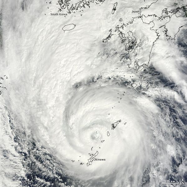 Satellite Sees Typhoon Sanba Wallop Japan | Space