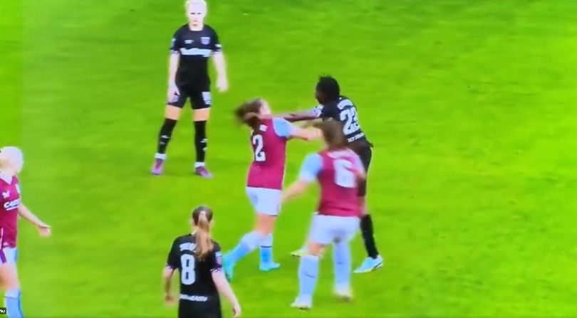 Watch: Incredible WSL red card after West Ham defender PUNCHES opponent ...