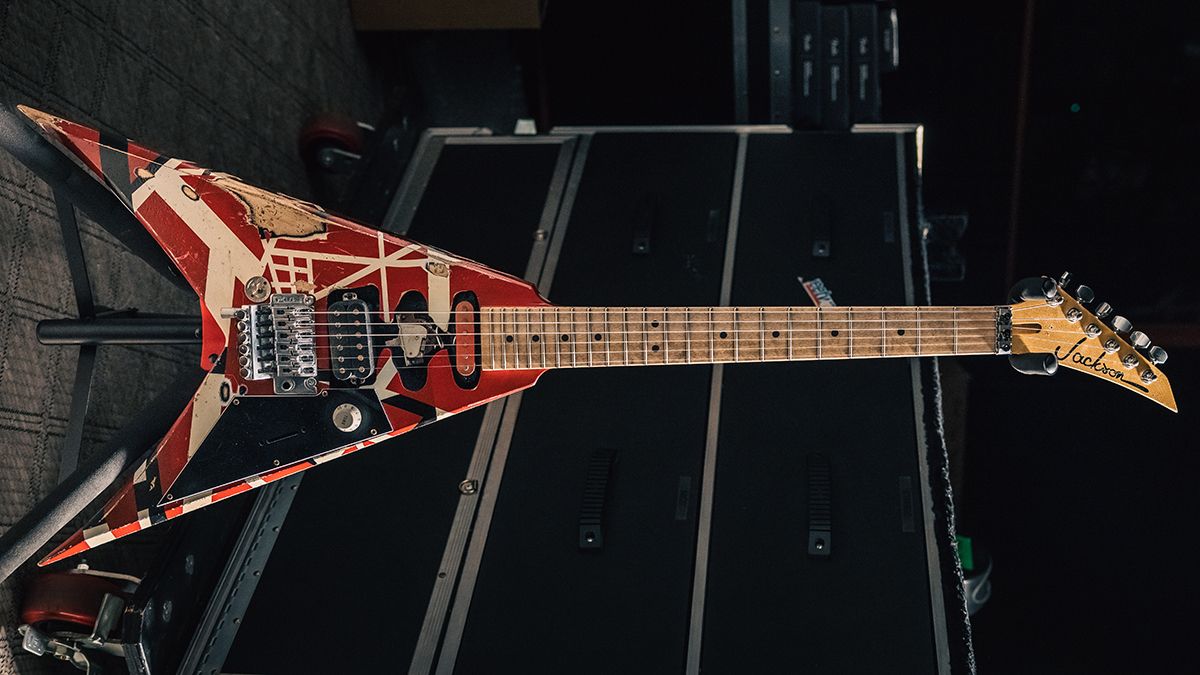 Scott Ian turned Eddie Van Halen’s Frankenstein into a V guitar ...