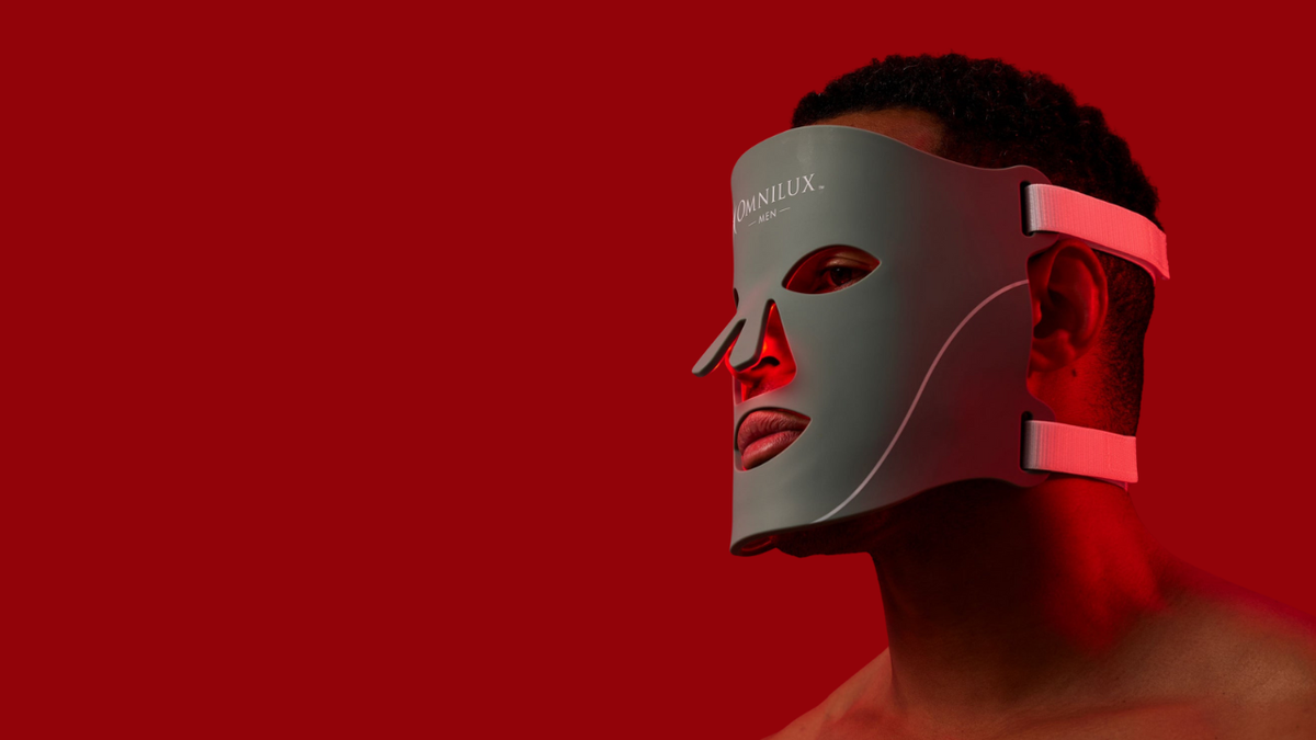 The Omnilux Men LED face mask specifically targets male skincare needs | T3