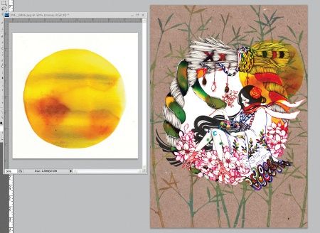 Enhance traditional ink work digitally | Creative Bloq