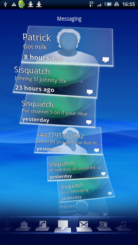 Sony Ericsson Xperia X10: Interface part I - Sony Ericsson Xperia X10 ...