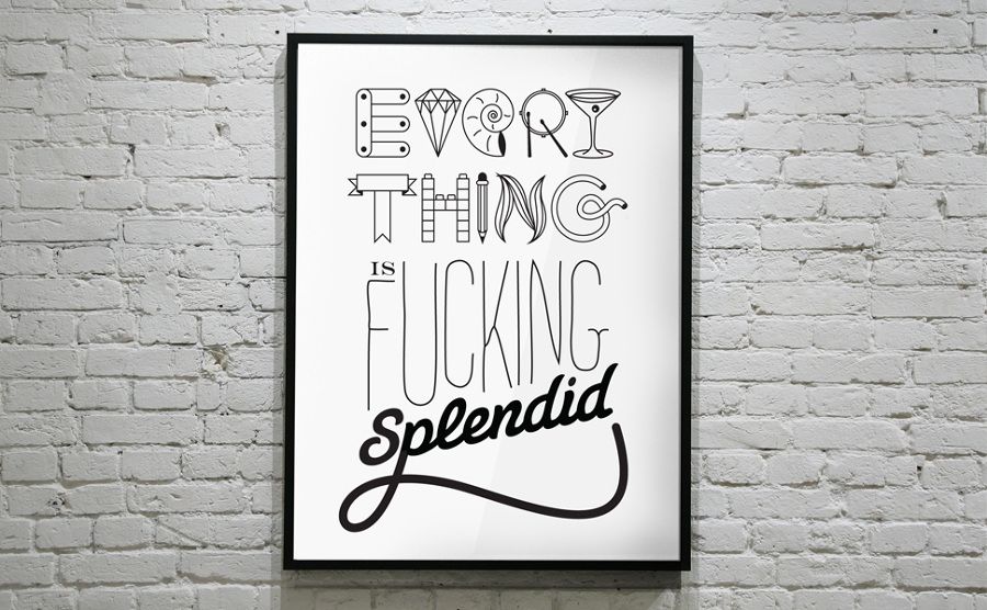 Profanity-filled posters are a typographic delight | Creative Bloq