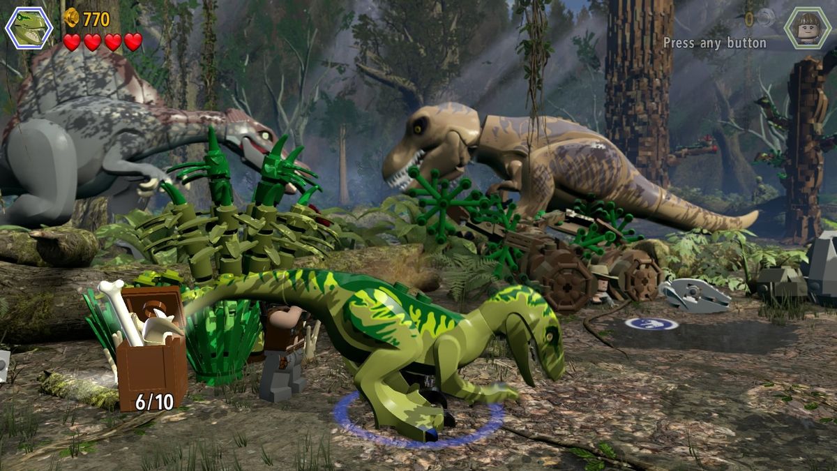 Lego Jurassic World Minikit and Amber Fossil Brick locations guide ...