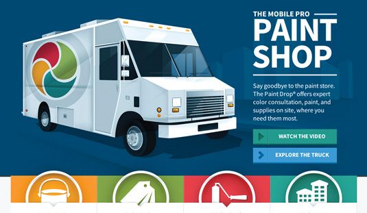 The Paint Drop: a masterclass in responsive design | Creative Bloq