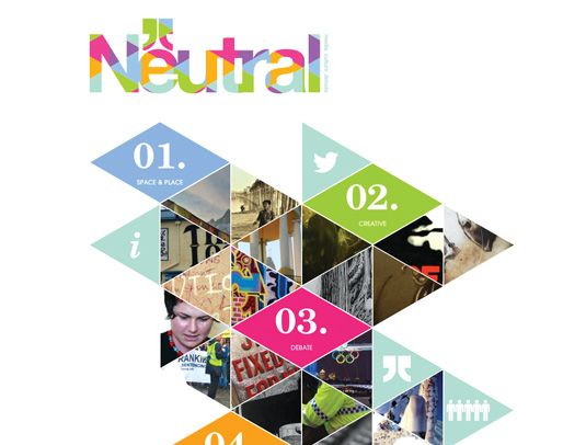 Neutral Magazine experiments with triangle-based navigation | Creative Bloq