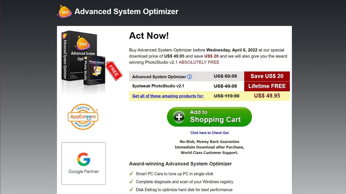 Systweak Advanced System Optimizer review | TechRadar
