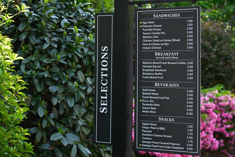 The Masters Concession Menu: Iconic $1.50 Pimento Cheese Sandwiches And ...