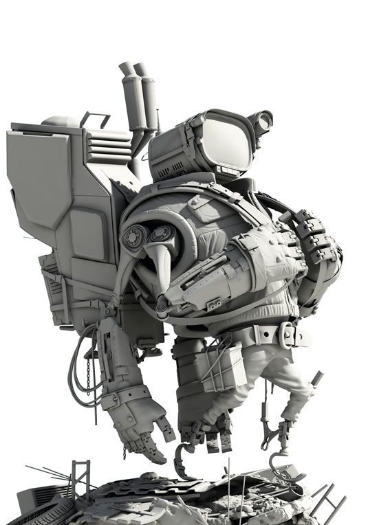 Epic 3D robot illustration by David Domingo Jiménez | Creative Bloq