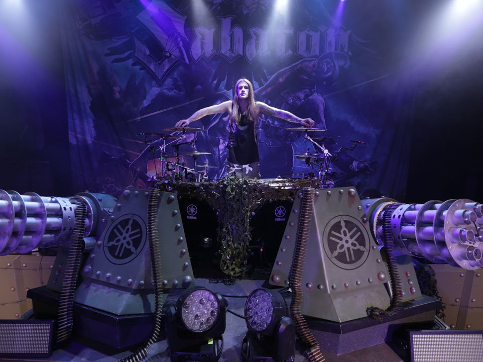 In pictures: Sabaton's two ton tank drum kit riser | MusicRadar