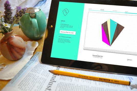 Beautiful geometric branding for custom jewellery | Creative Bloq