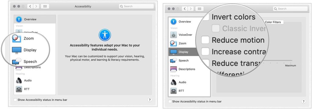 How to use visual and color accessibility options on your Mac | iMore