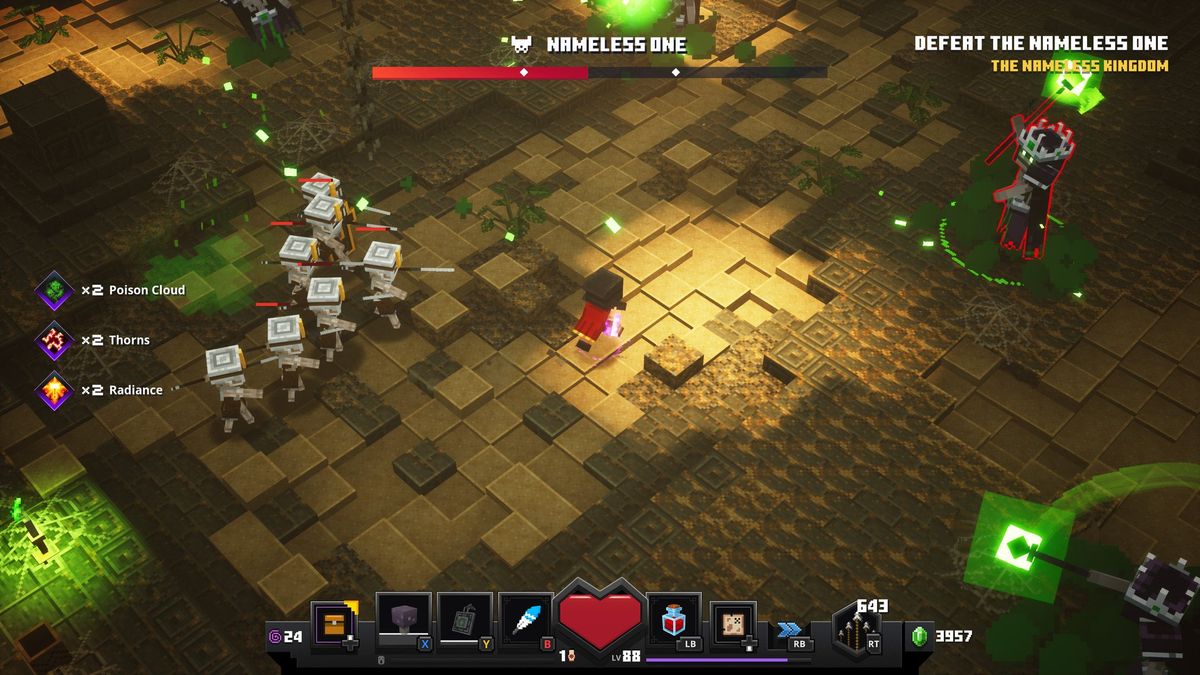 Minecraft Dungeons guide: How to beat the Nameless One boss on ...