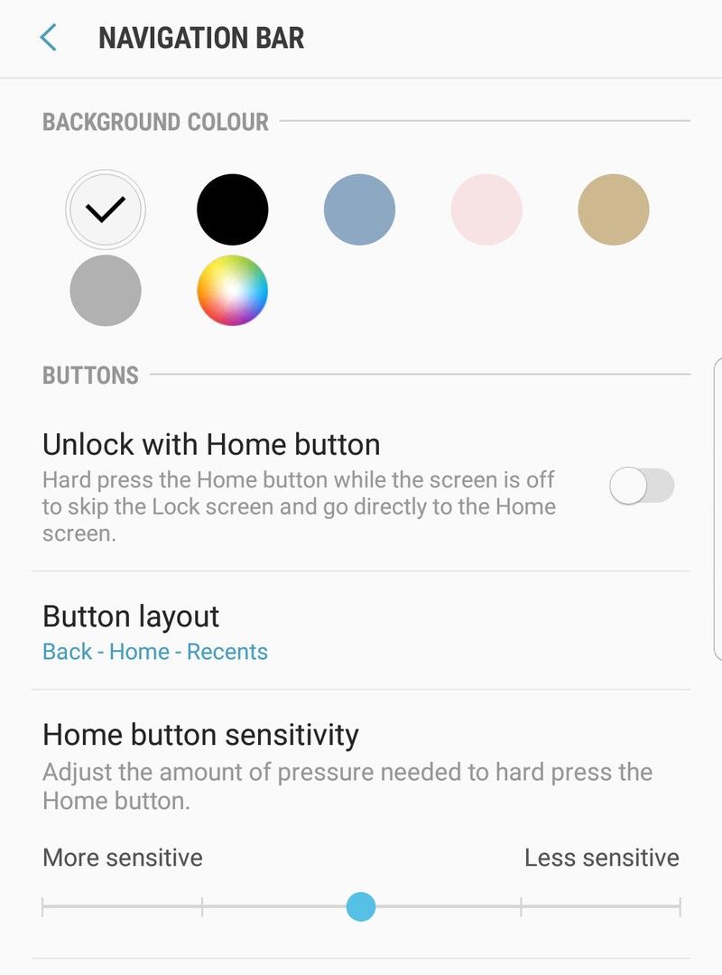 How to customize the Galaxy S8 navigation bar and home button | Android ...