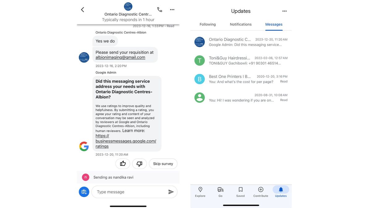 It's time to bid farewell to Business Profile chat on Google Maps and ...