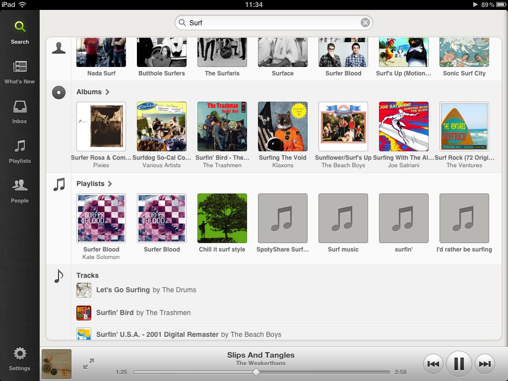 Spotify for iPad: Playlists and search - Spotify for iPad review - Page ...