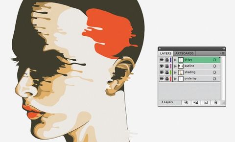 Create a drip-effect portrait in Illustrator | Creative Bloq