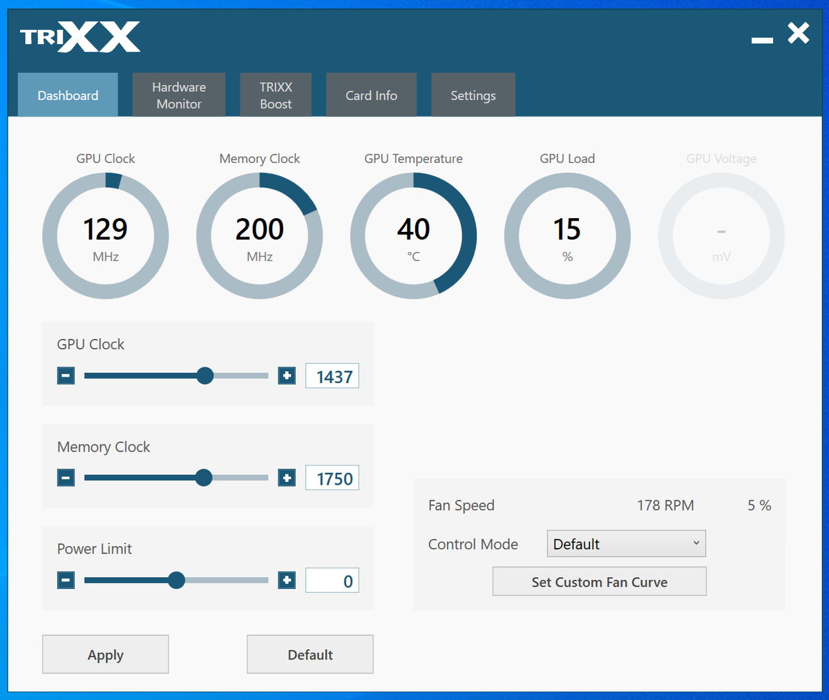 Software: Sapphire's Trixx Utility - Sapphire Pulse Radeon RX 5700 XT ...