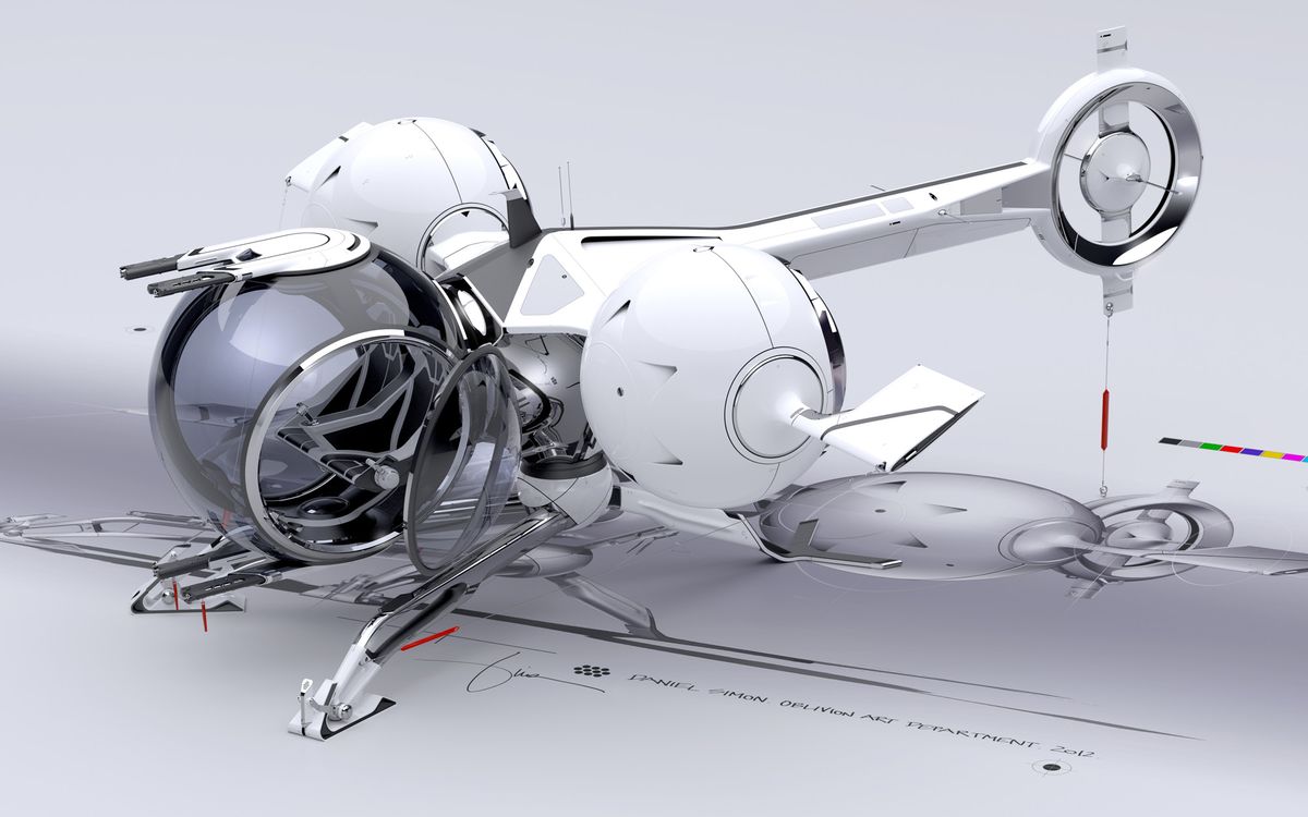 Oblivion: Fantastic Bubbleship Concept Art | GamesRadar+