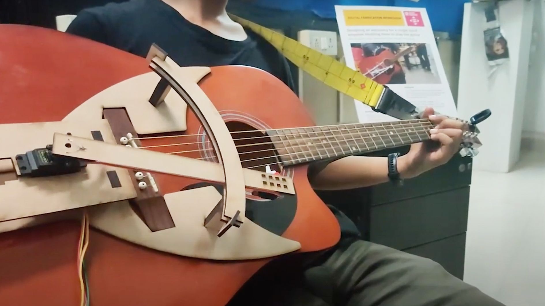 The Armstrum is an accessory that helps single-handed musicians play ...