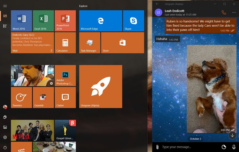 Unigram is a Telegram client jam packed with Windows 10 features ...