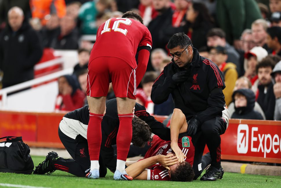 Liverpool defender sustains ACL injury as Reds reopen Marc Guehi talks with Crystal Palace ...