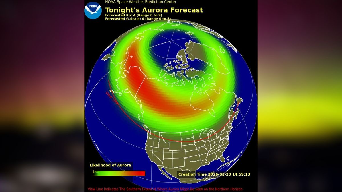 Northern lights may be visible in 10 states Jan. 20 as Earth's magnetic ...