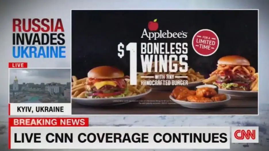 Applebees Pulls Ads From Cnn For Showing Its Commercials Alongside