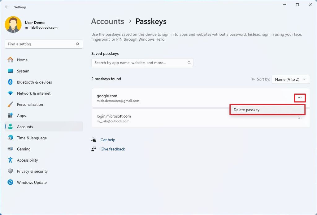 How to create a passkey for your Google account from Windows 11 ...