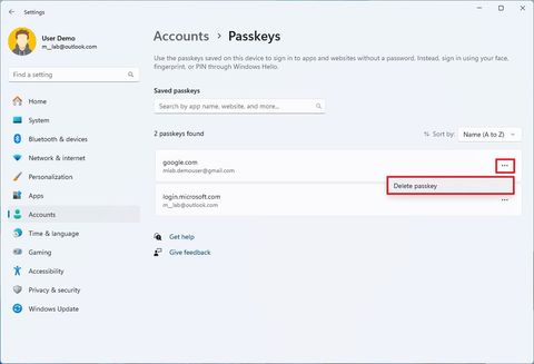 How to create a passkey for your Google account from Windows 11 ...