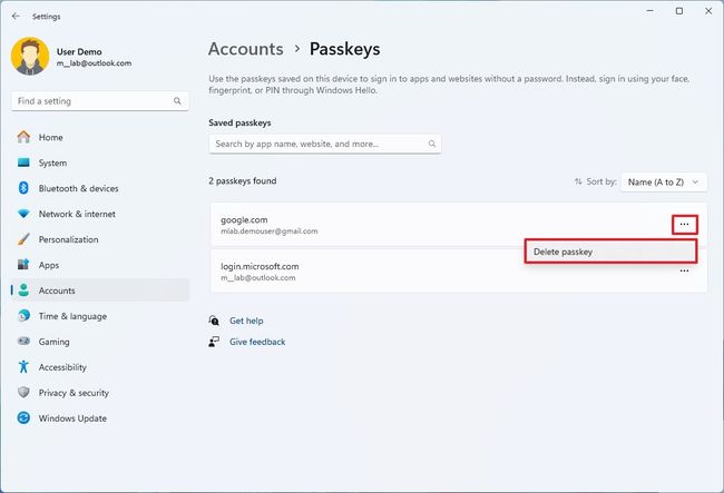 How to create a passkey for your Google account from Windows 11 ...