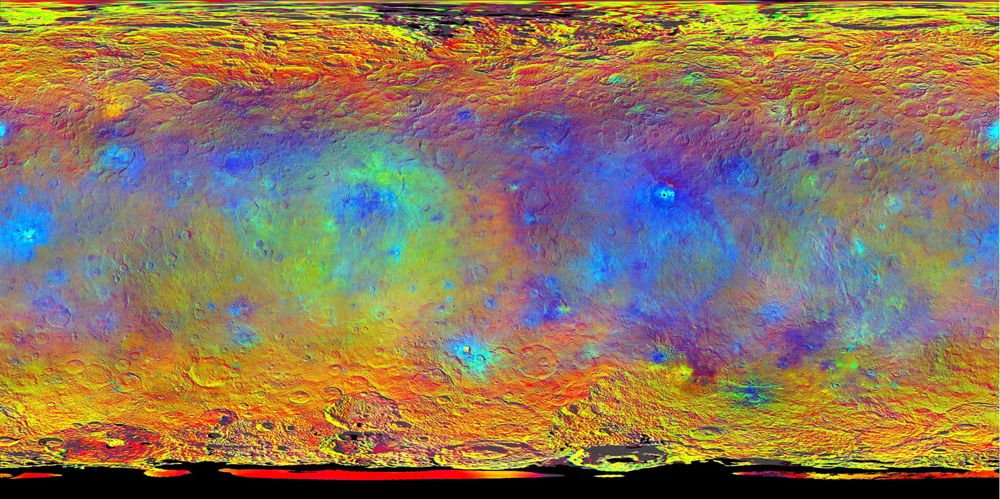 New Maps of Ceres Highlight Mysterious Bright Spots, Giant Mountain ...