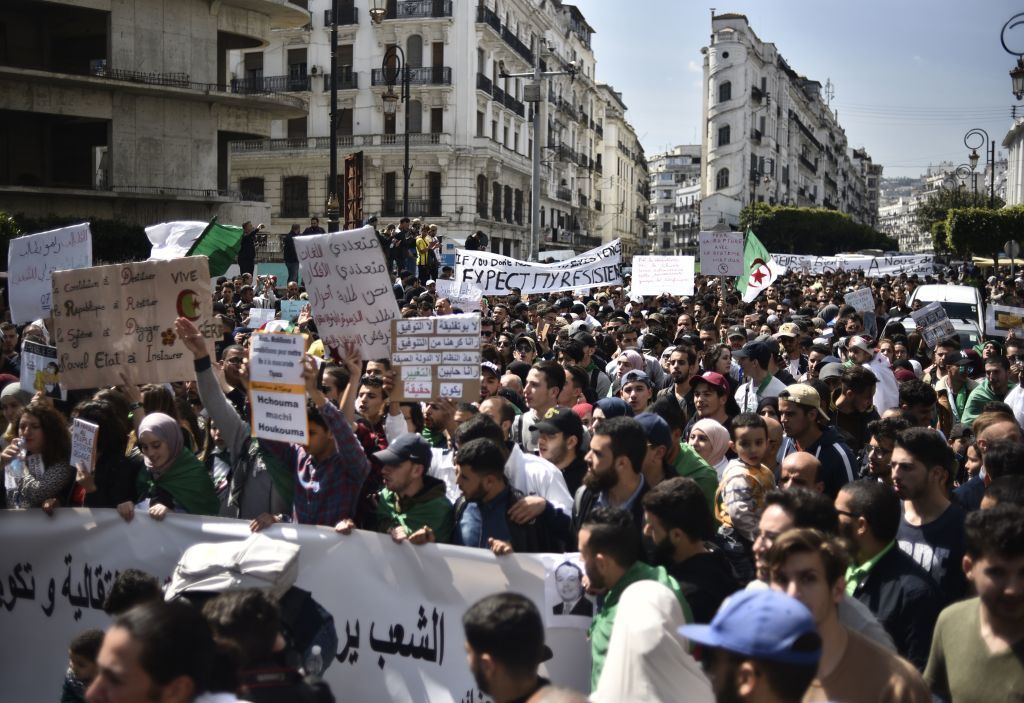 Algerian protests force president to resign after 20 years in power ...