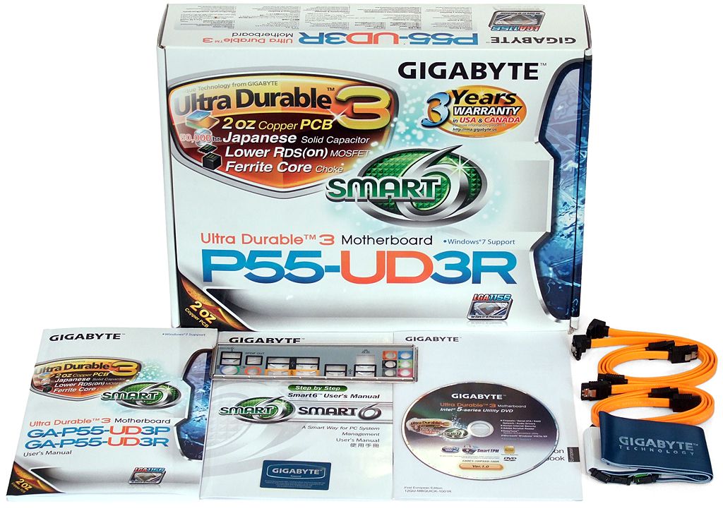 Gigabyte P55-UD3R - P55 On A Budget: Five Core i5/i7 Motherboards For ...