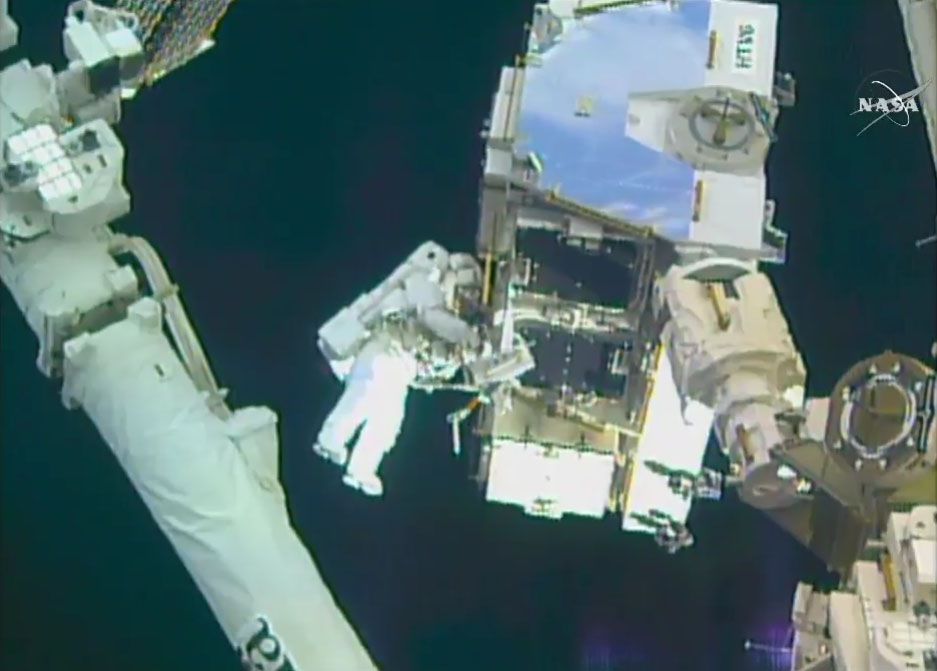 In Photos: Space Station Astronauts Take Spacewalk to Upgrade Power ...