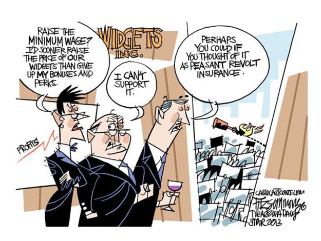 Editorial cartoon minimum wage | The Week
