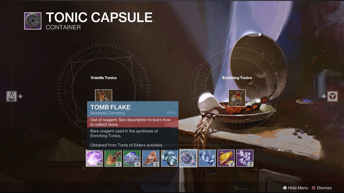 Destiny 2 tonics explained: How to discover new recipes and earn ...