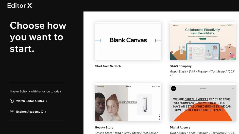 Editor X website builder review | Tom's Guide
