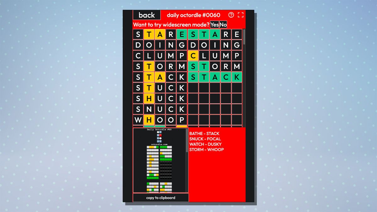 Today's Octordle answers — game #60, Friday, March 25 | Tom's Guide