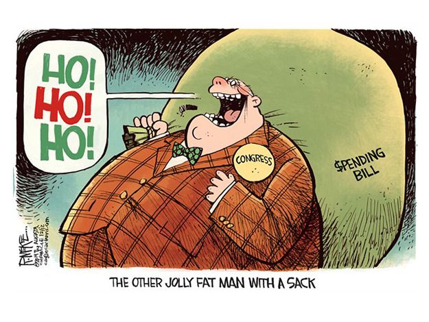 Political cartoon Congress spending bill | The Week