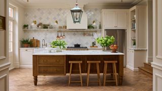 Tour Emma Willis' two-tone pink kitchen | Ideal Home