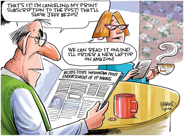 5 unendorsed cartoons about the Washington Post | The Week