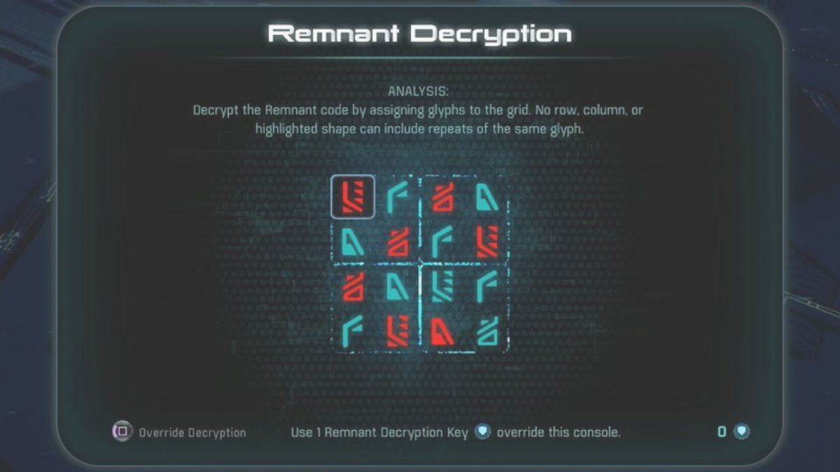 Mass Effect Andromeda Remnant Decryption glyph puzzle solutions guide ...