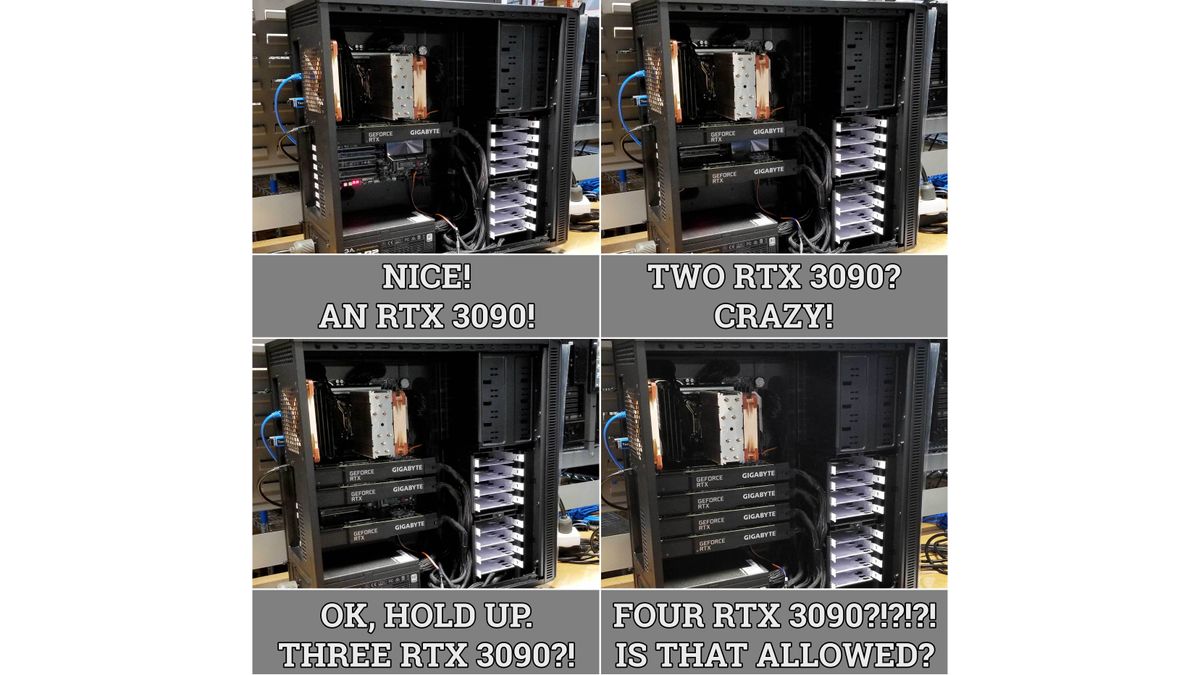 Puget Systems Tests Quad RTX 3090 Blower Cards in Professional ...